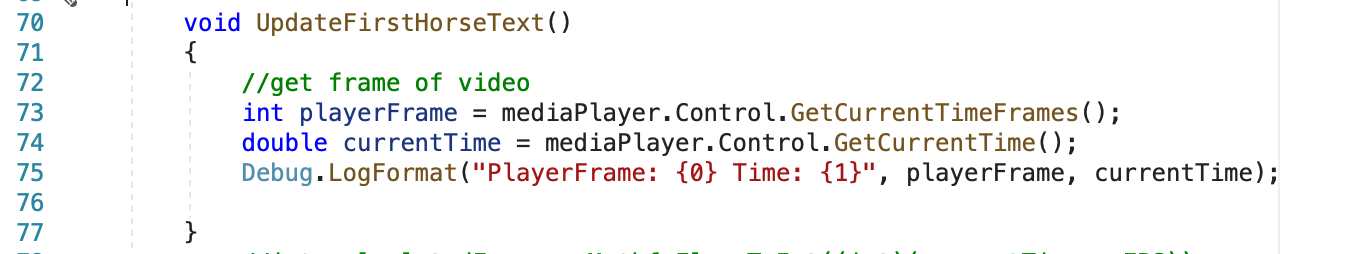 MediaPlayer.Control.GetCurrentTimeFrames() shows 0 even when GetCurrentTime() isn't when ...