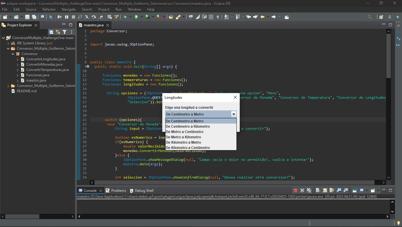 GitHub - williamscolt/ConversorMultiple_challengeOne: Challenge One ...