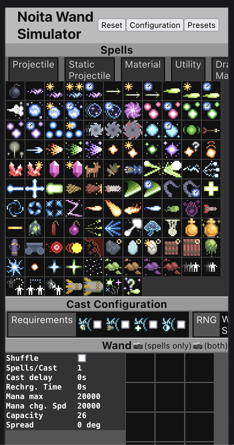 fixes for layout & spell selection on mobile/touch devices · Issue #17 · salinecitrine/noita ...