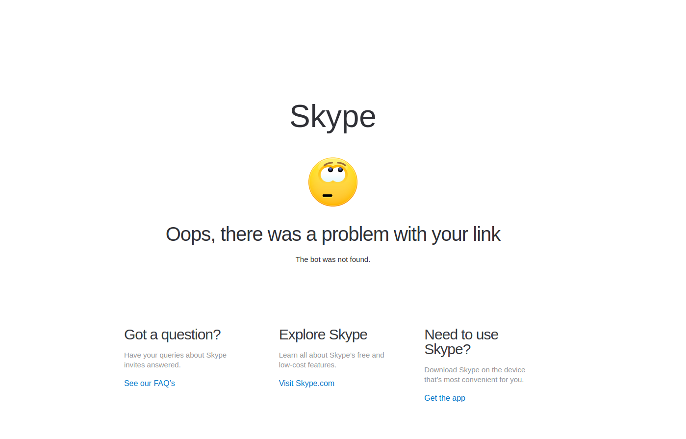 Cannot add bot to Skype channel; bot not found · Issue #4584 · microsoft/botframework-sdk · GitHub