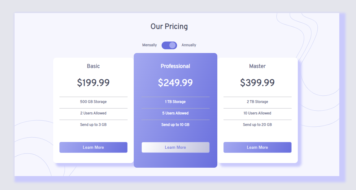 GitHub - carolbianchini/pricing-component-with-toggle