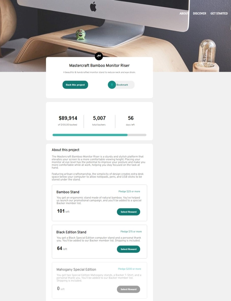 GitHub - carolbianchini/crowdfunding-product-page-main