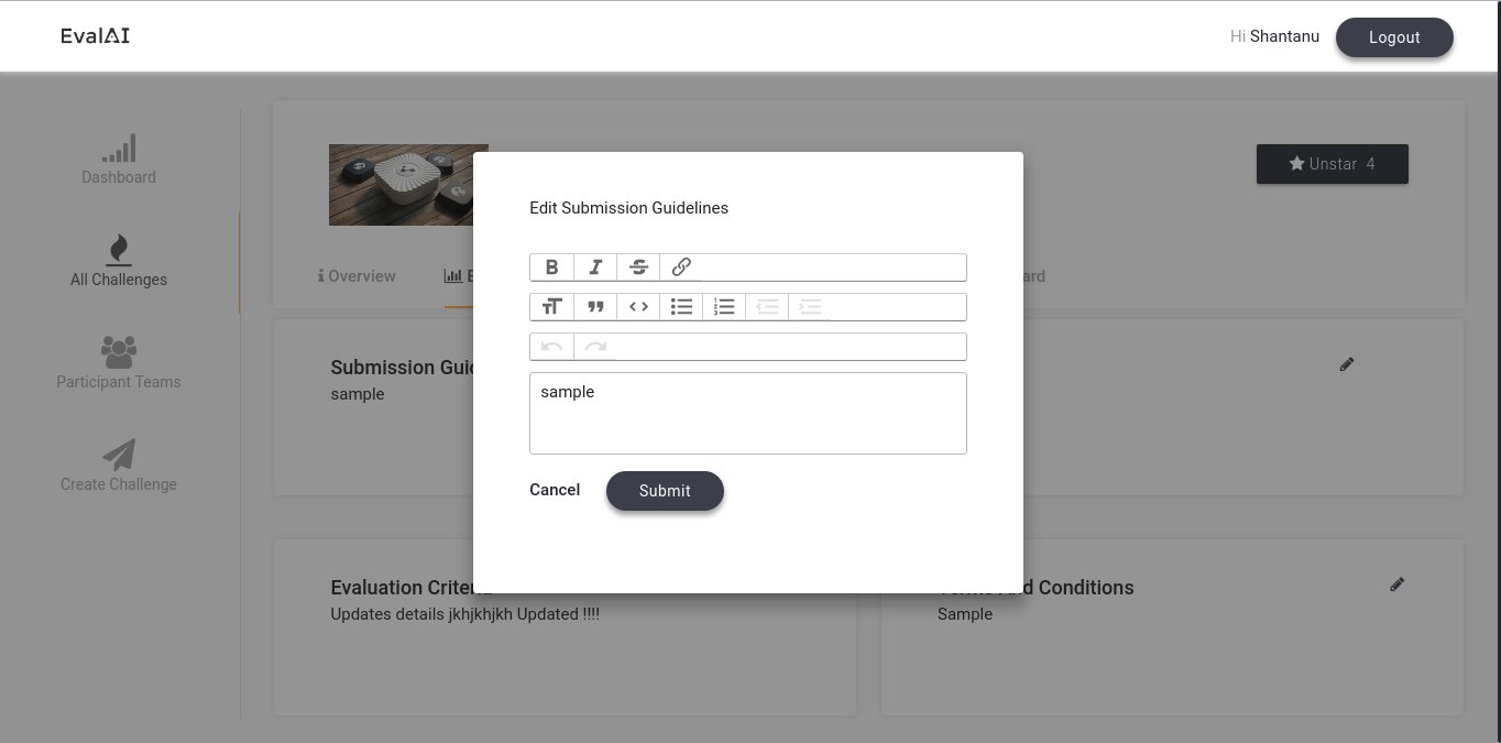 Increase the width of edit details dialog box · Issue #1341 · Cloud-CV/EvalAI · GitHub