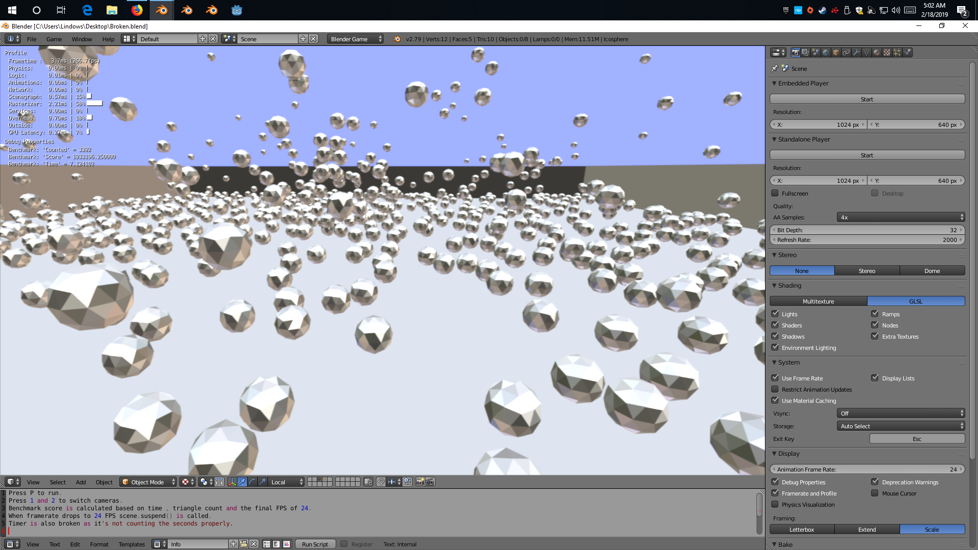 Timer, Gravity, Mass, Friction, Score, MLA, AA = Broken · Issue #1019 ...