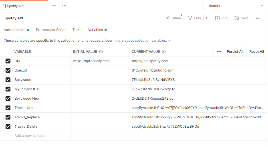 Github Abhinayispotify Api Testing Postman
