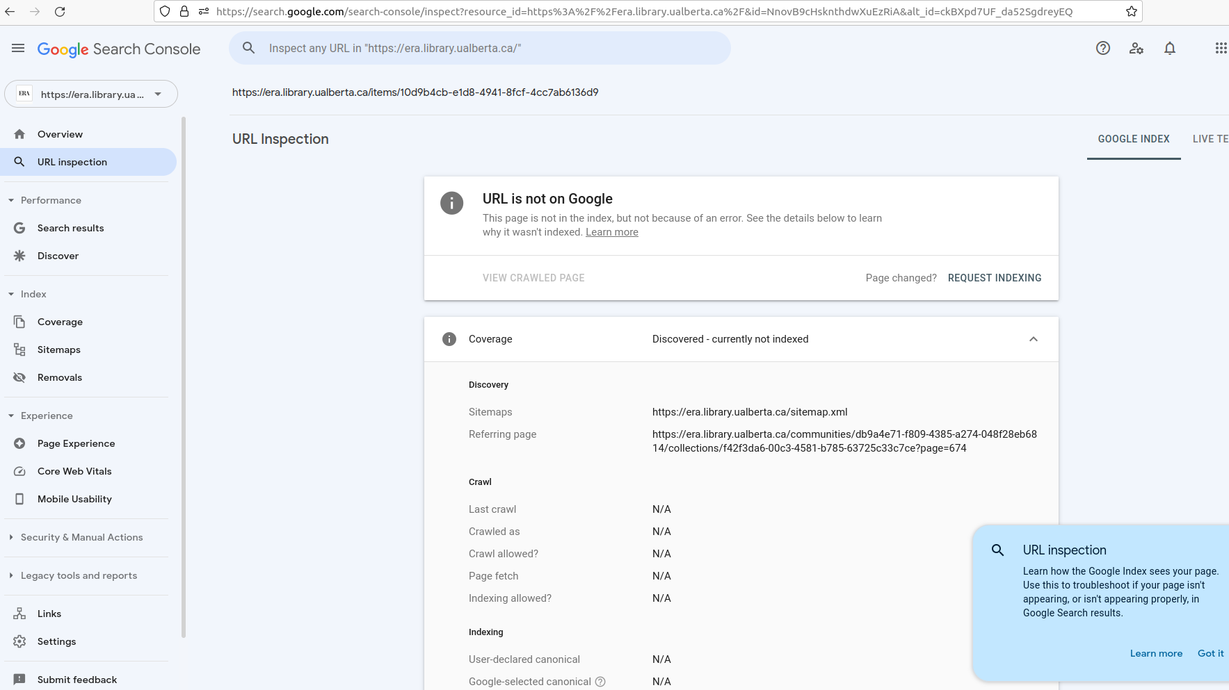 Possible indexing coverage issue? · Issue #2726 · ualbertalib/jupiter · GitHub