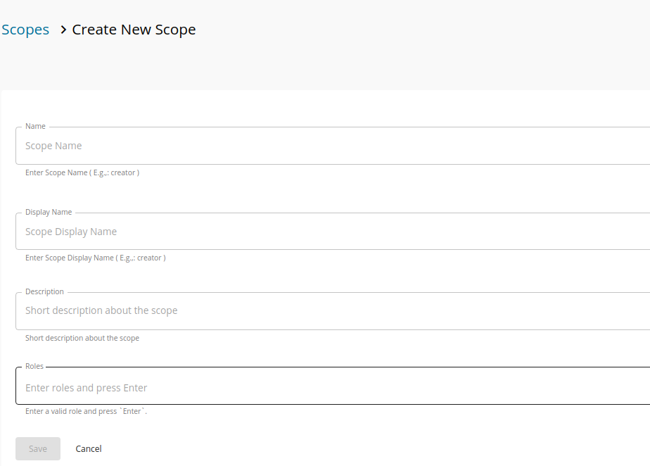 Disable "Create a new Scope" button for non admin users of publisher portal · Issue #10509 ...