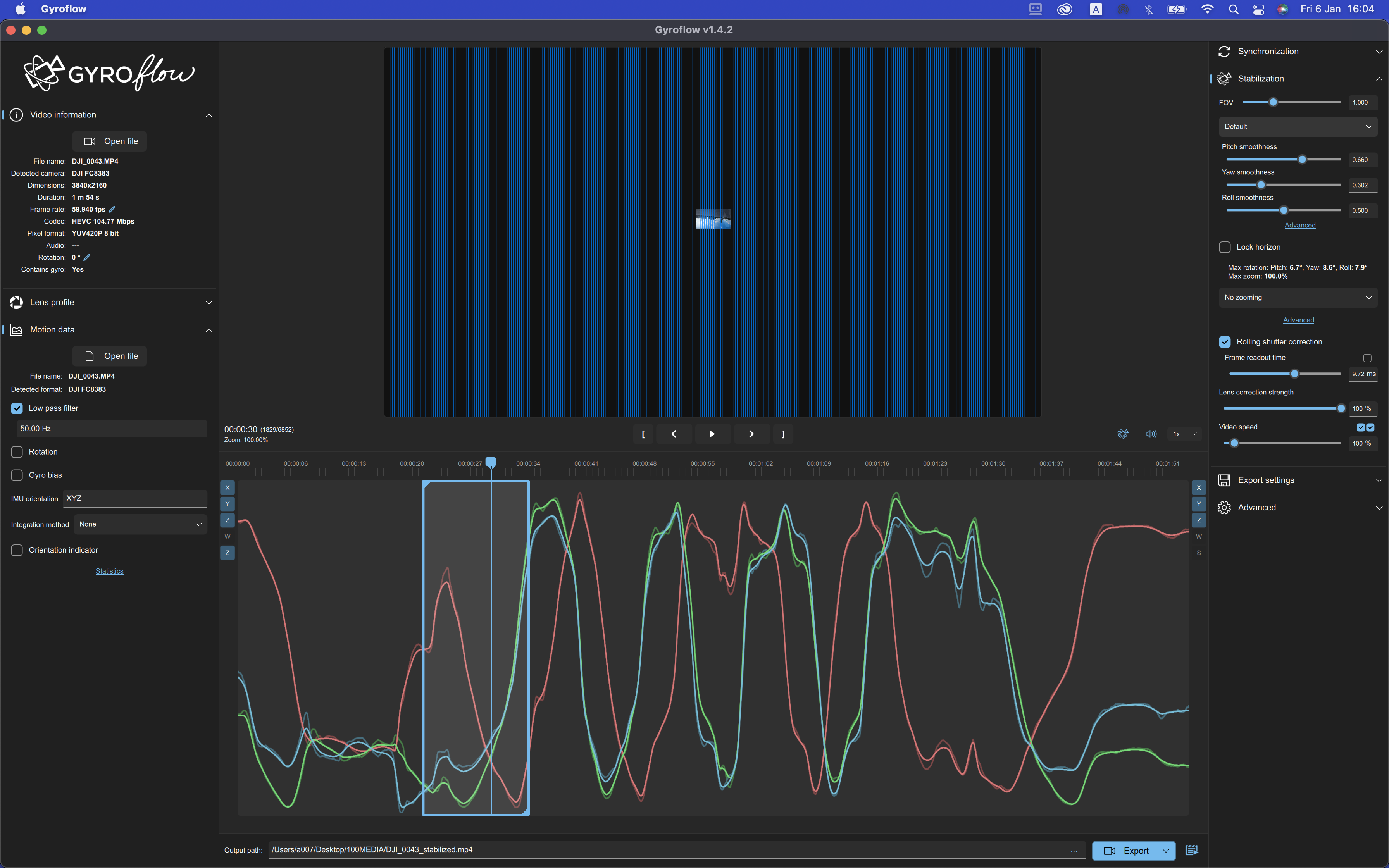 DJI O3 video downsize a lot and Y rotate 180 degree. · Issue #563 · gyroflow/gyroflow · GitHub