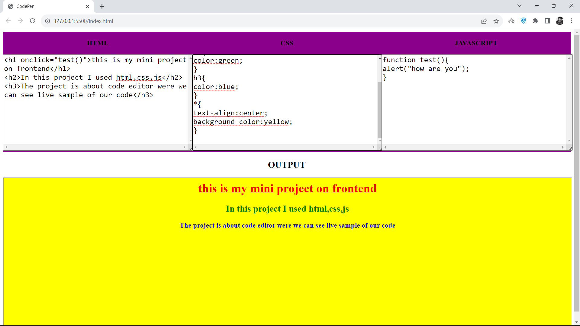 GitHub - MehulAgarwal2000/CodePen
