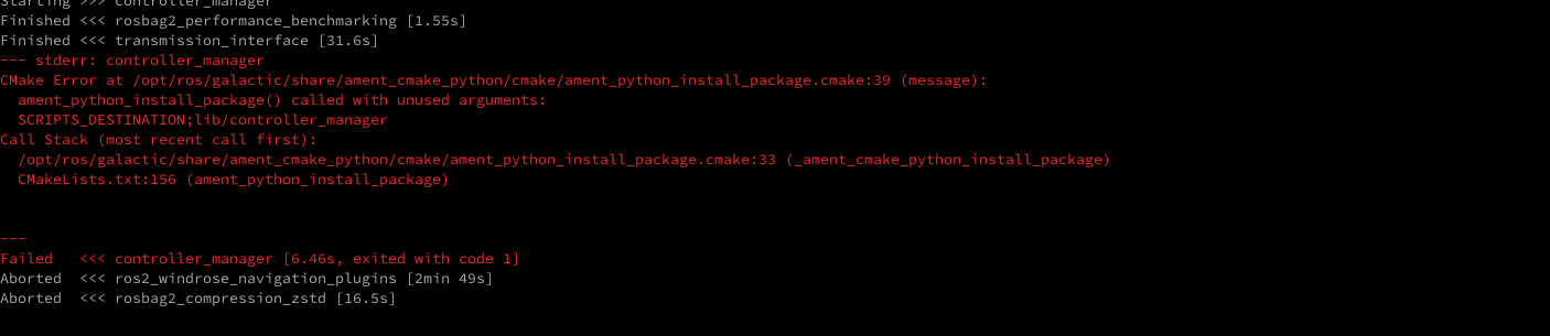 Controller manager compilation fails on galactic · Issue #654 · ros-controls/ros2_control · GitHub