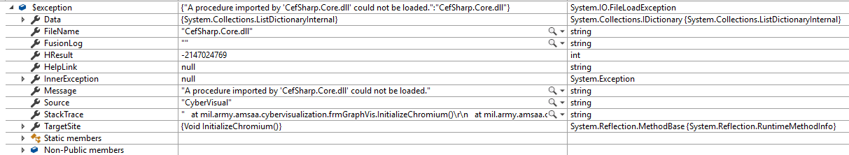 Procedure Imported By Cefsharp Core Dll Could Not Be Loaded · Issue 2284 · Cefsharp Cefsharp