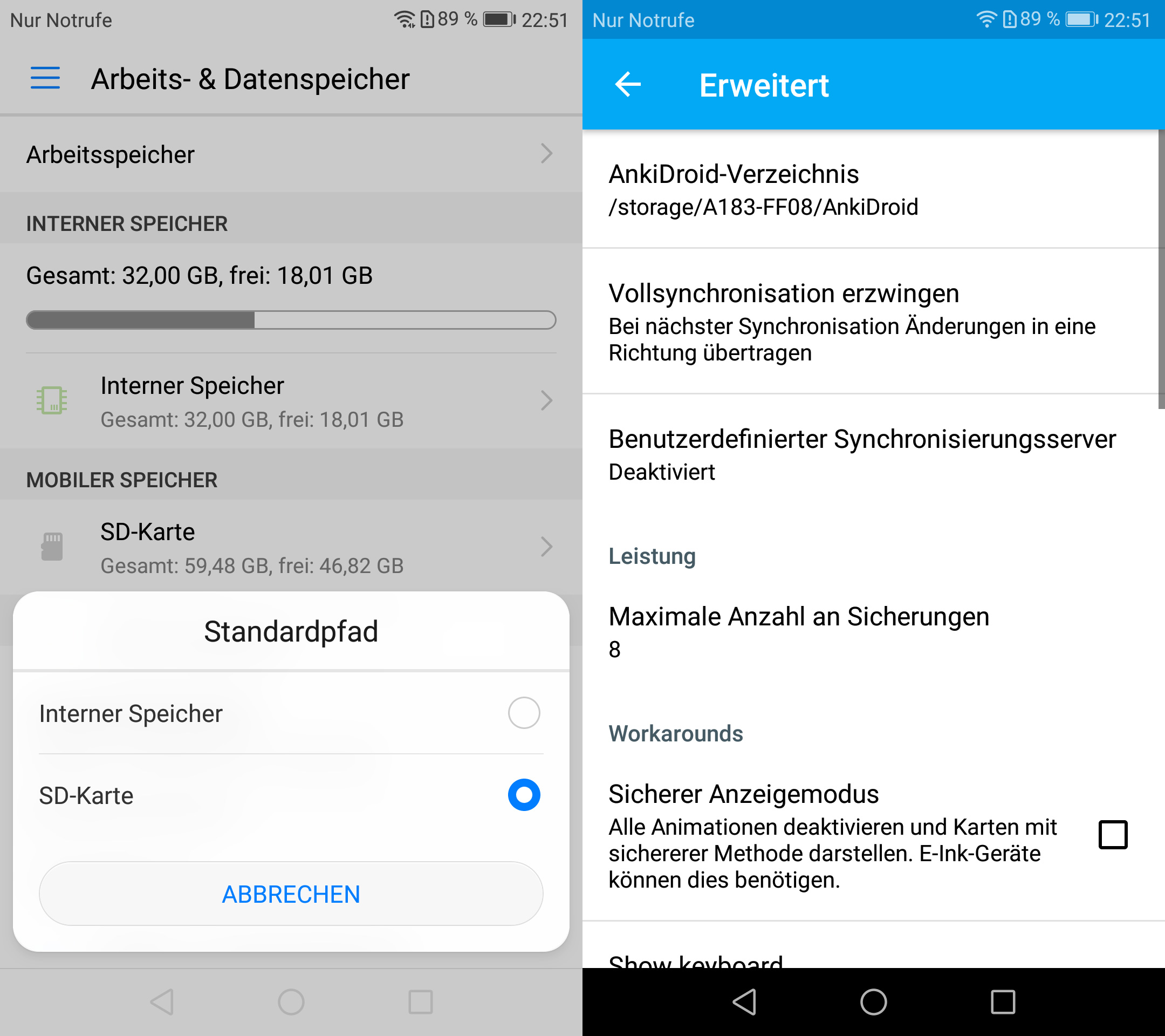 Cannot change AnkiDroid Directory to sdcard · Issue #5622 · ankidroid/Anki-Android · GitHub