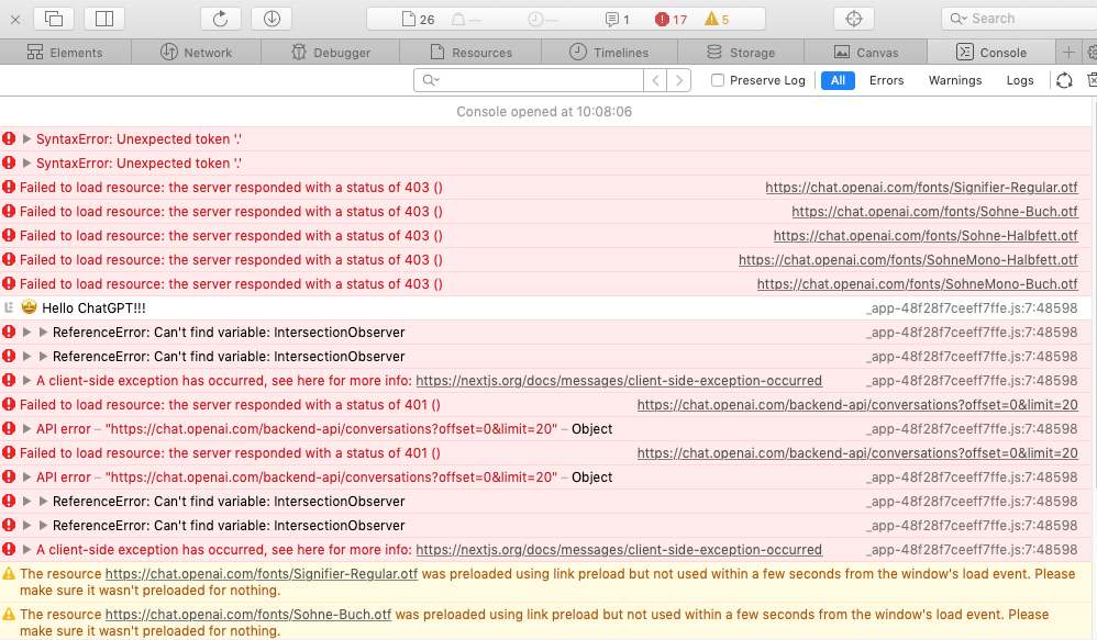 Application Error on macOS [Bug] · Issue #164 · lencx/ChatGPT · GitHub