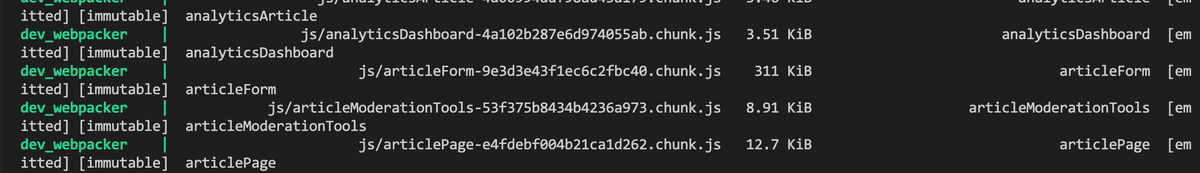 JS built by webpacker is not being served. · Issue #9465 · forem/forem · GitHub