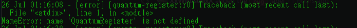 Error occured in `Quantum-circuit`: `No module named 'numpy'` on ...