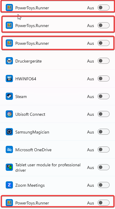 After an unknown number of auto-updates I now I have several items in ...