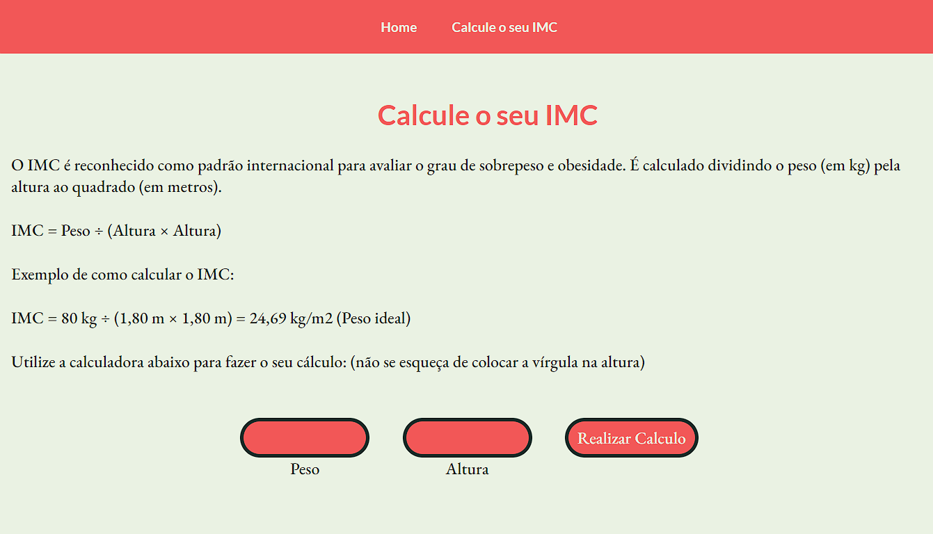 GitHub - EstevamRainer/calcula_imc: Site criado com o propósito de calcular o IMC!