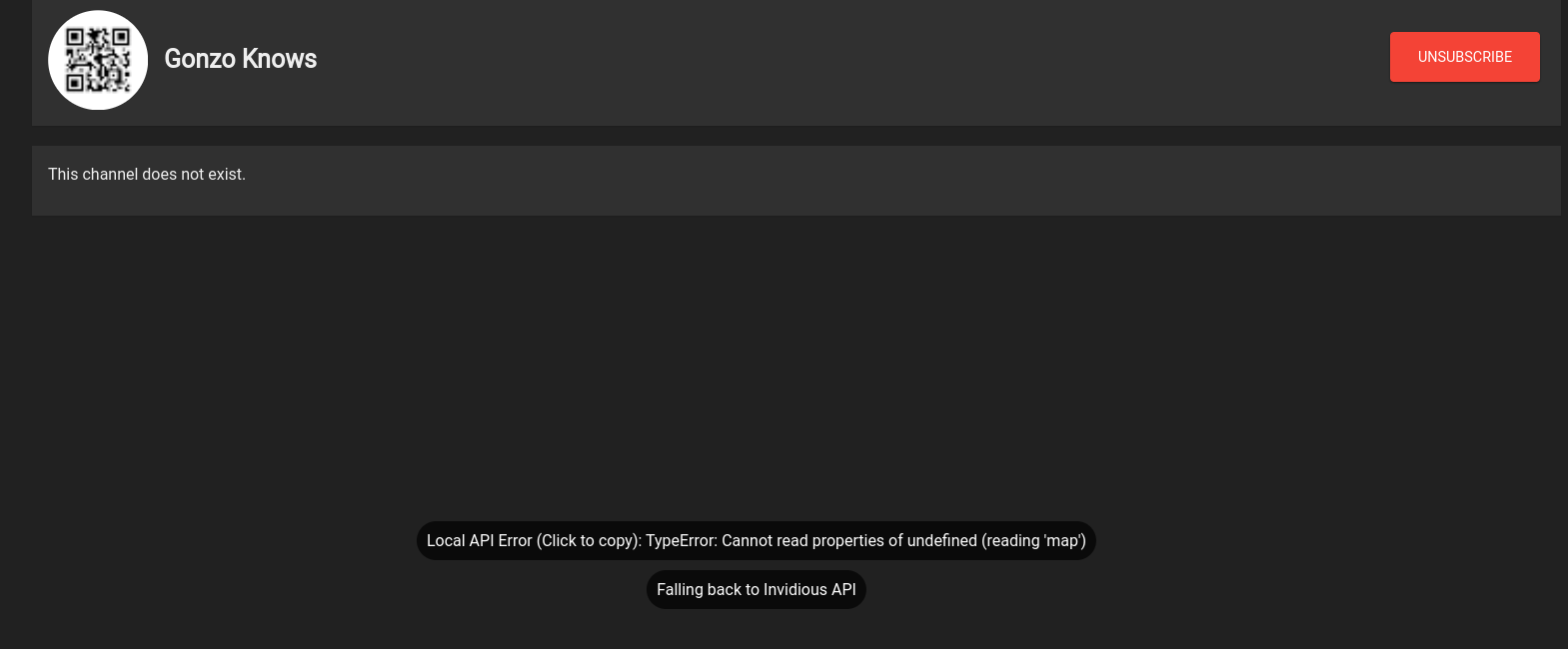 [Bug]: Channel doesn't exist despite videos shown in search and playable · Issue #3104 ...