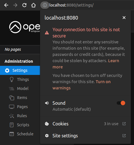 Web Audio Sink on iOS devices not working · Issue #1717 · openhab/openhab-webui · GitHub
