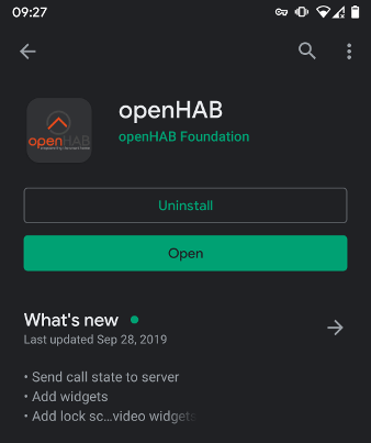 Update icon in Google Play Store for dark mode · Issue #1581 · openhab/openhab-android · GitHub