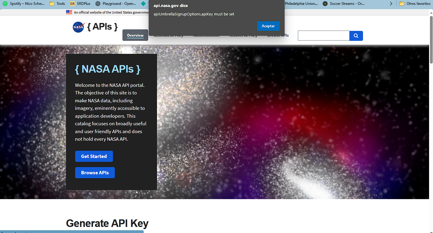Unable to create an API Key · Issue #204 · nasa/api-docs · GitHub