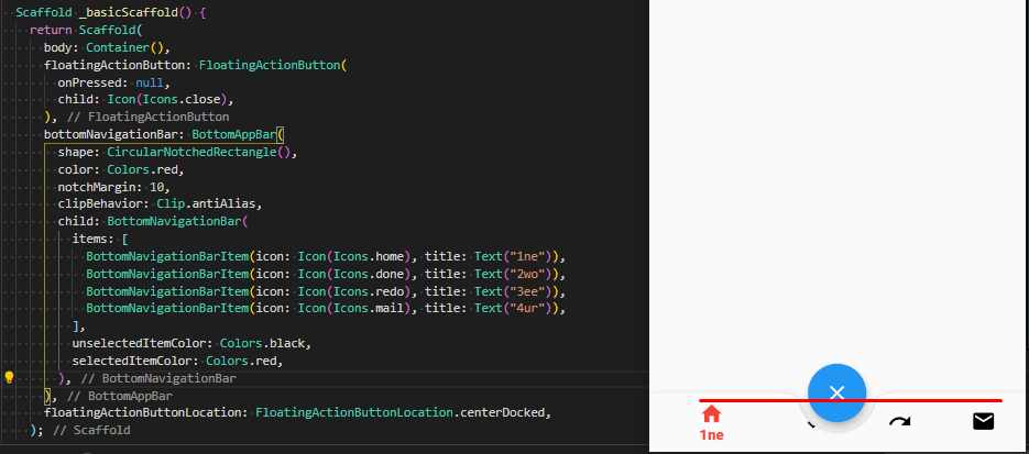 BottomNavigationBar does't not work with notched FloatingActionButton · Issue #25467 · flutter ...