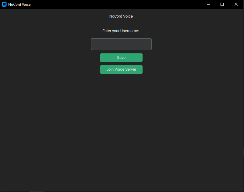 GitHub - ItZFerret/NoCordVoiceChat: The application allows users to join a self-hosted voice ...