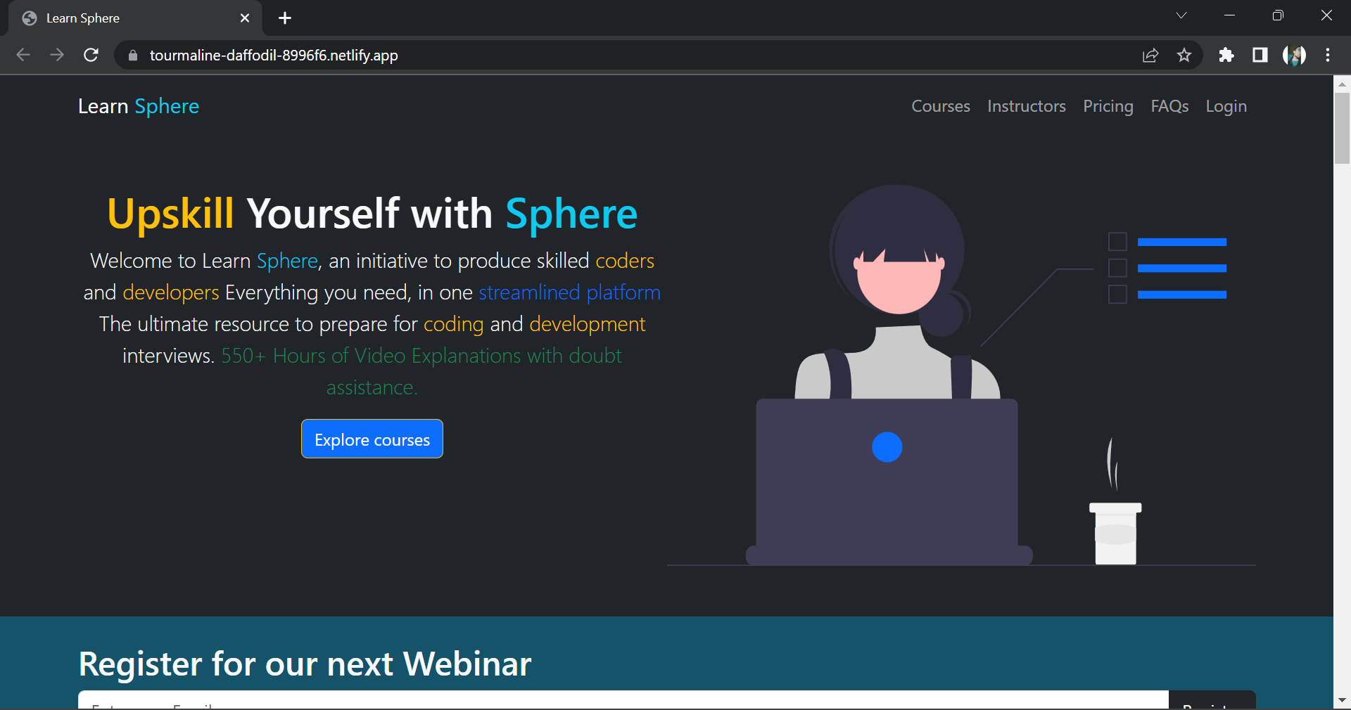 GitHub - yawwsh/Learn-Sphere: An online platform created using HTML,CSS and Bootstrap for ...