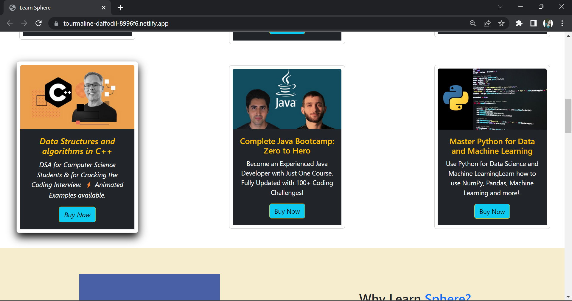 GitHub - yawwsh/Learn-Sphere: An online platform created using HTML,CSS and Bootstrap for ...