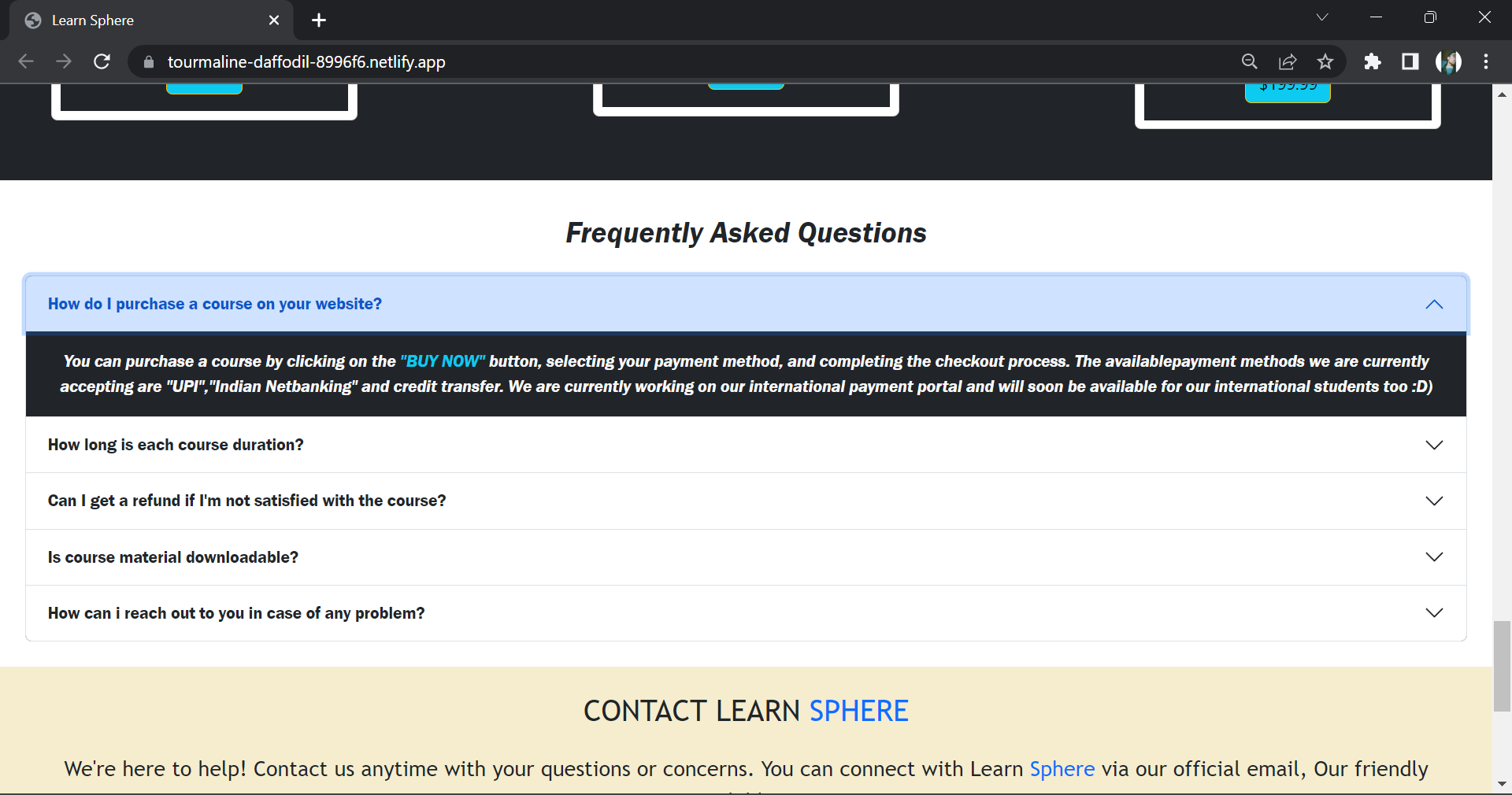 GitHub - yawwsh/Learn-Sphere: An online platform created using HTML,CSS and Bootstrap for ...