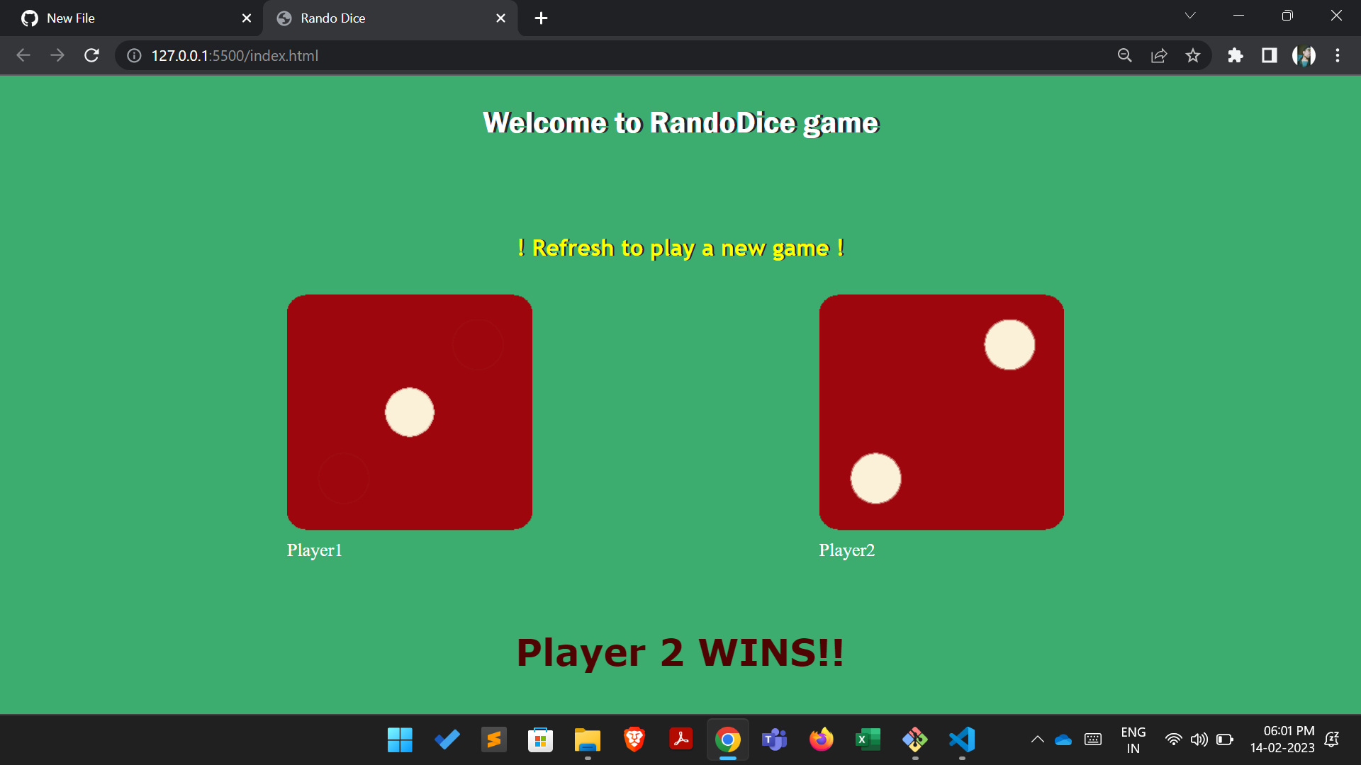 GitHub - yawwsh/Basic-Dice-game: Created this basic dice game as a ...