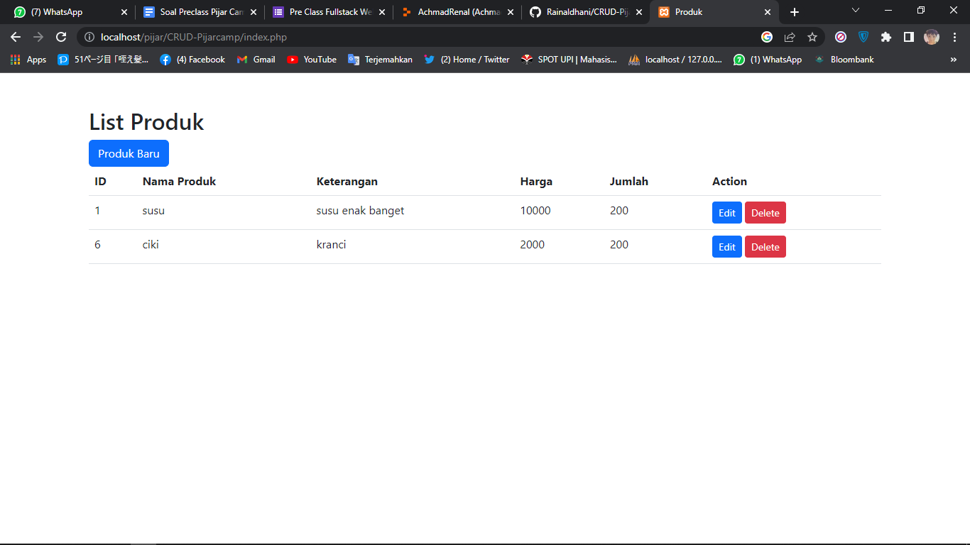 GitHub - Rainaldhani/CRUD-Pijarcamp: basic CRUD