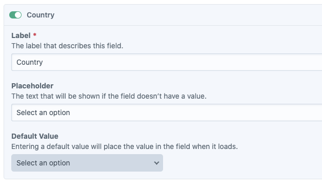 Address: Country list does not have a 'Please select' field · Issue #381 · verbb/formie · GitHub