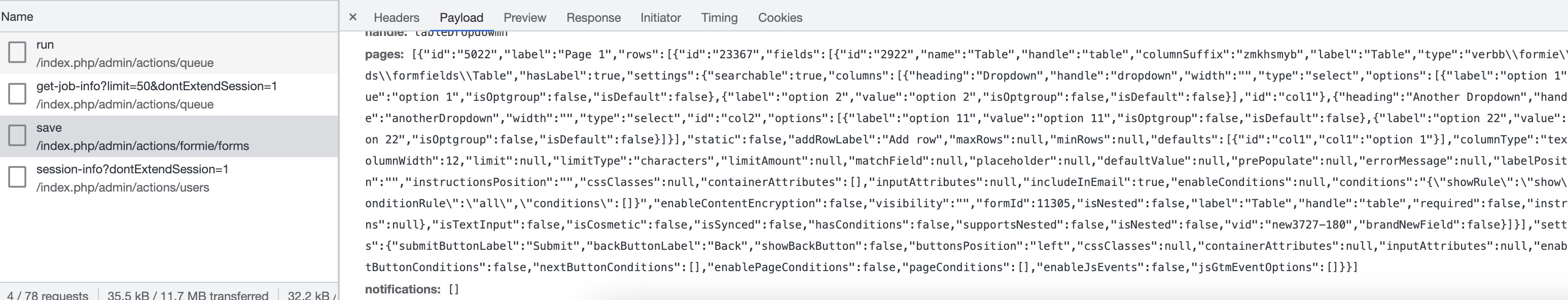 Error when saving a dropdown inside a table field · Issue #1172 · verbb/formie · GitHub