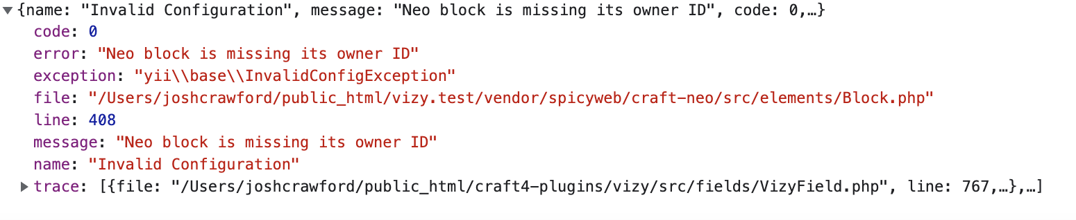 Vizy not working in Neo v3.9 · Issue #260 · verbb/vizy · GitHub