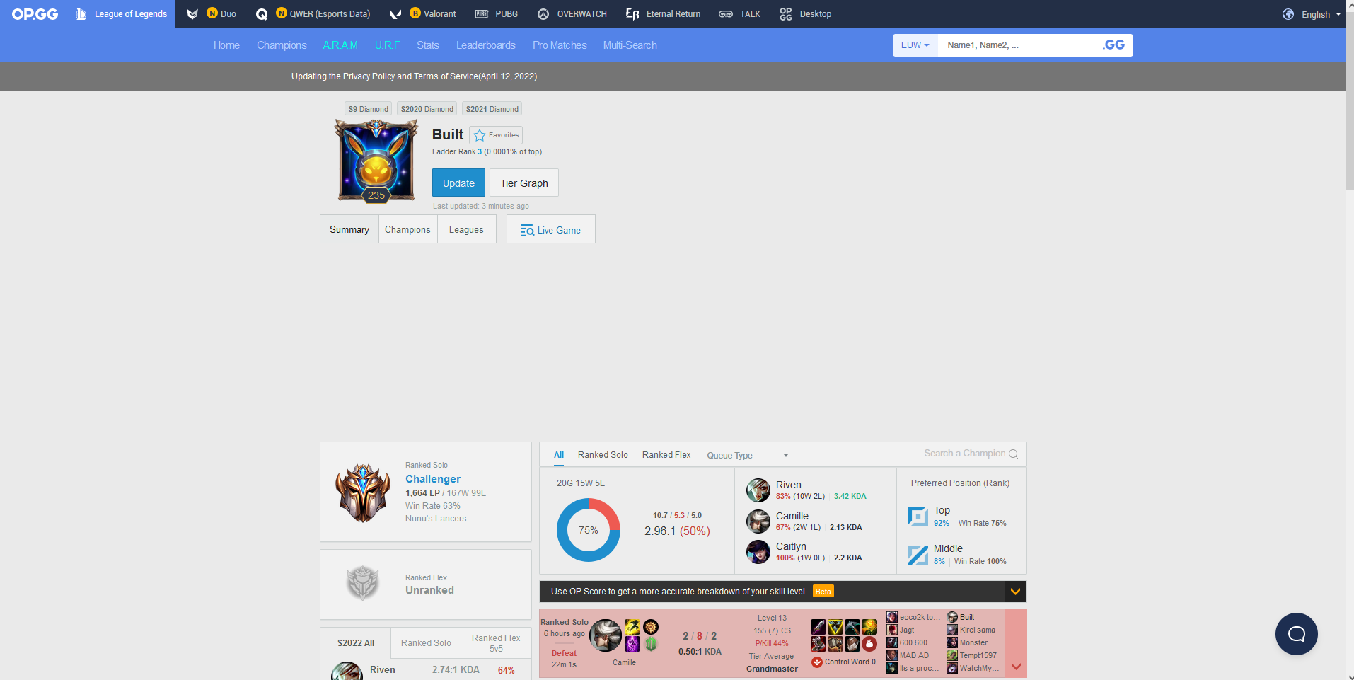 Euw Op Gg Ads · Issue 12603 · Ublockorigin Uassets · Github