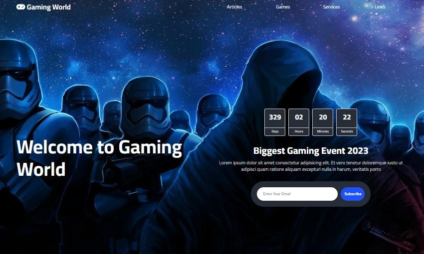GitHub - mazenLavey/gaming-world: latest news about games, updates, and ...