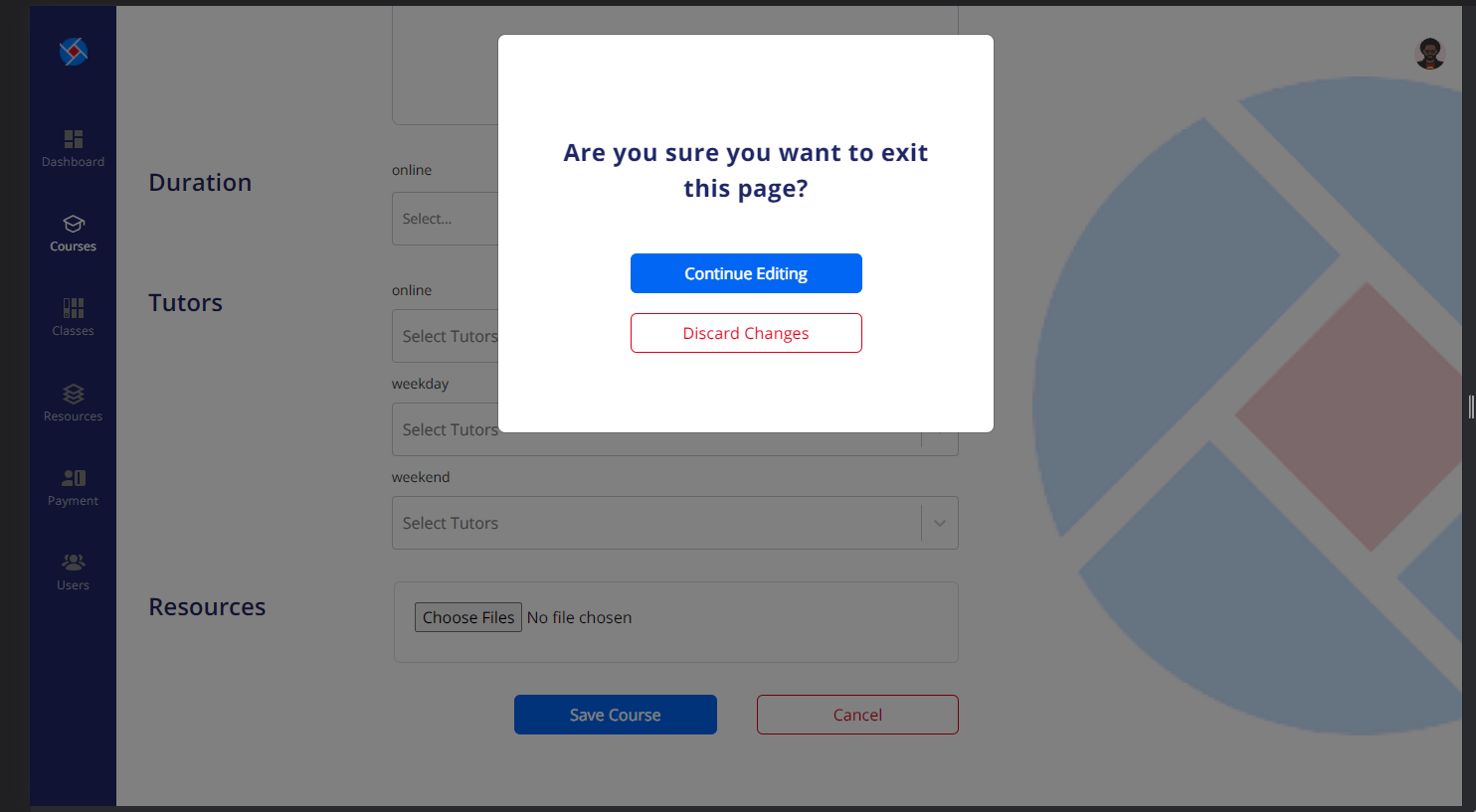 admin dashboard: Discard changes should be a red button · Issue #72 ...