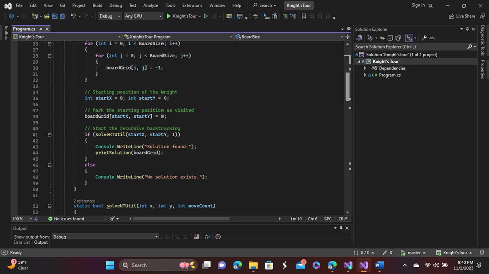 GitHub - Kdeshun/Example-4-Knight-s-Tour