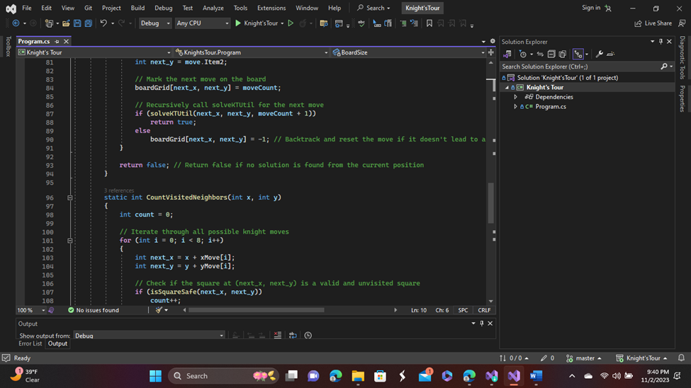 GitHub - Kdeshun/Example-4-Knight-s-Tour