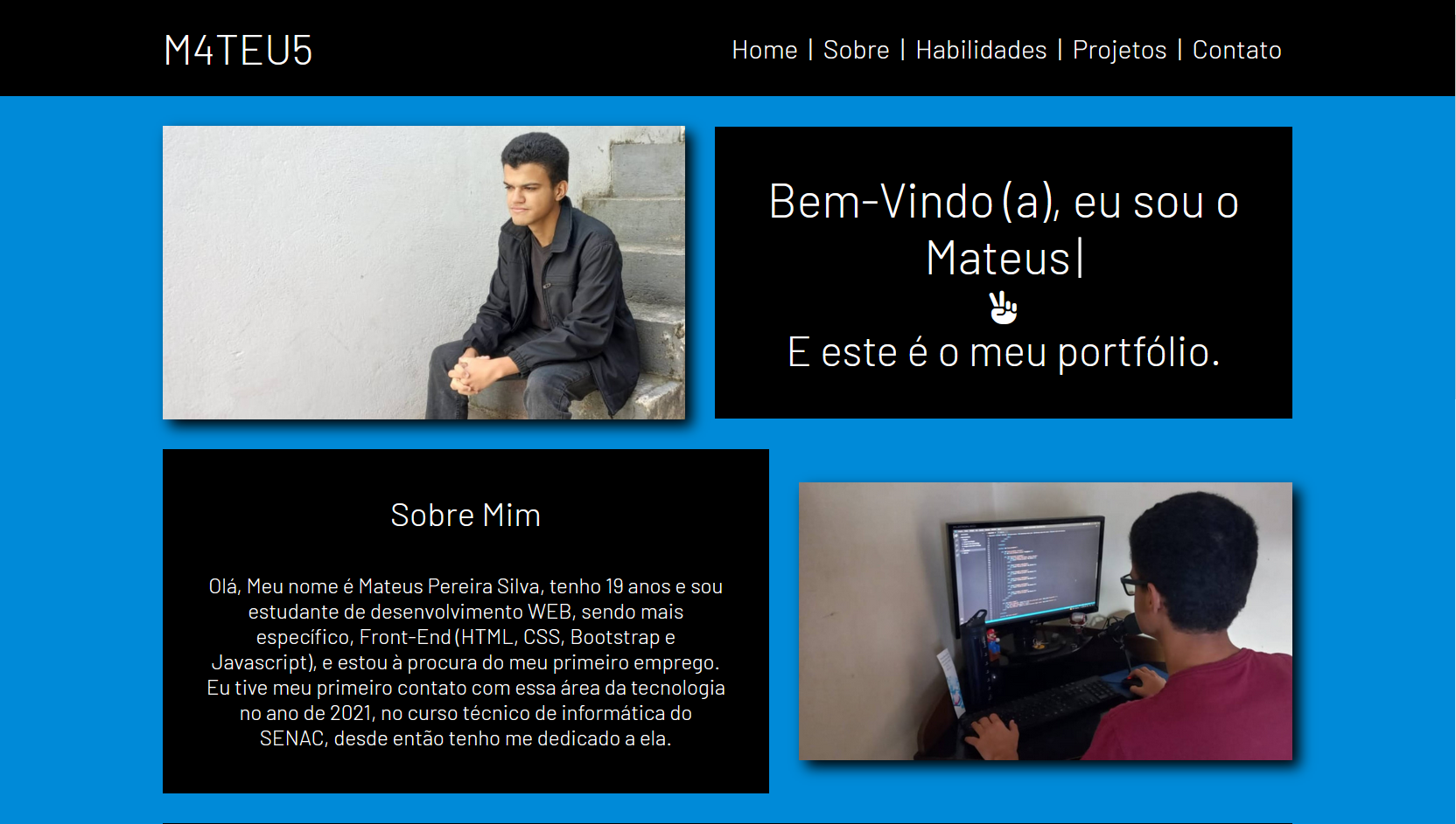 GitHub - M4TEU58/Meu-Portfolio: Esse é o repositório do meu Portfólio👍