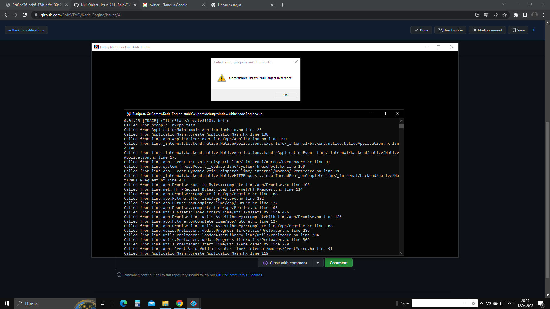 Null Object · Issue #41 · BoloVEVO/Kade-Engine · GitHub