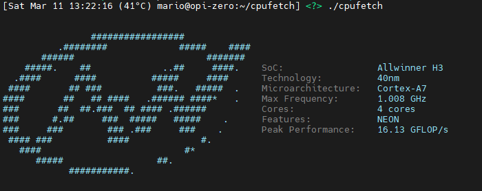 The is not allwinner a23. That is allwinner h3. · Issue #173 · Dr-Noob/cpufetch · GitHub