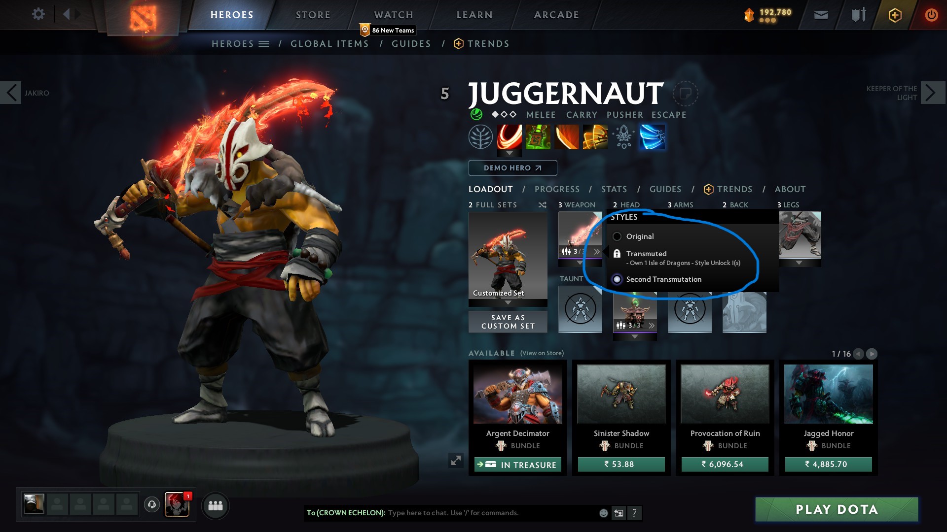 Did not get style 2 for jugg in Cavern Crawl · Issue #6478 · ValveSoftware/Dota2-Gameplay · GitHub