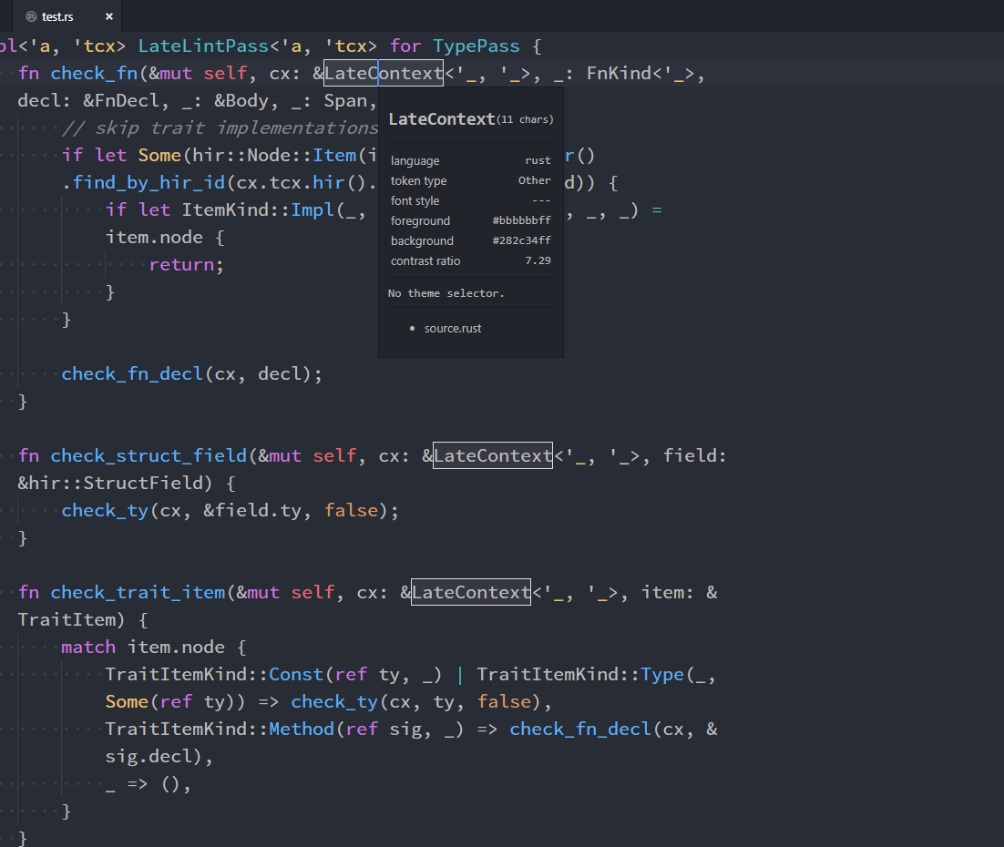 Rust: self is now yellow (used to be red) · Issue #288 · Binaryify/OneDark-Pro · GitHub