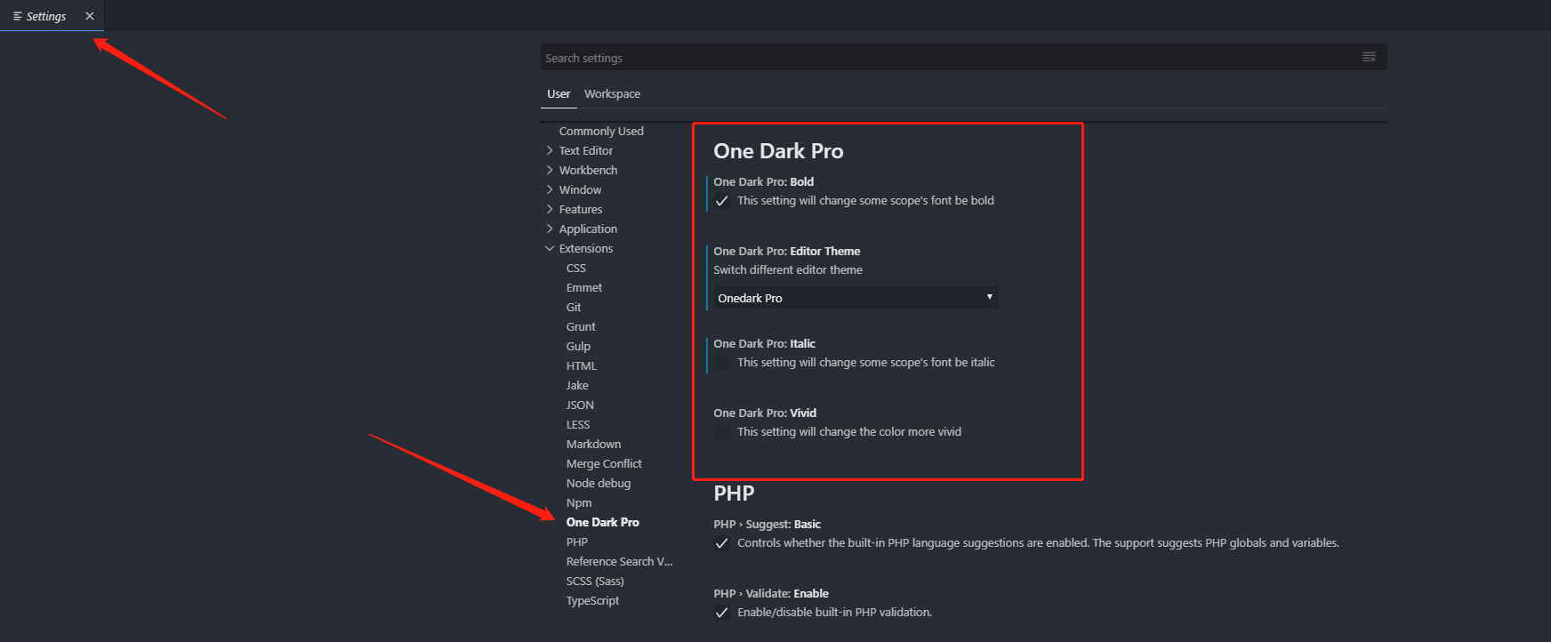 Can I disable italics? · Issue #328 · Binaryify/OneDark-Pro · GitHub