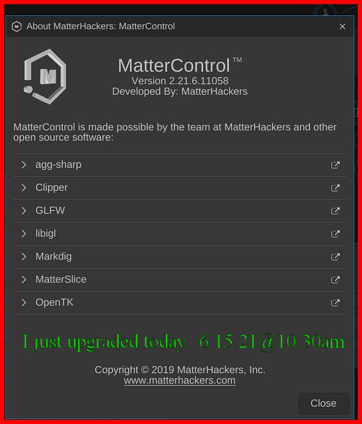 Newest Version MatterControl Crashing · Issue #5085 · MatterHackers/MatterControl · GitHub