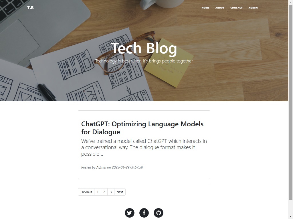 GitHub - RinaProg/Tech-Blog-Website: Using Python and Flask framework