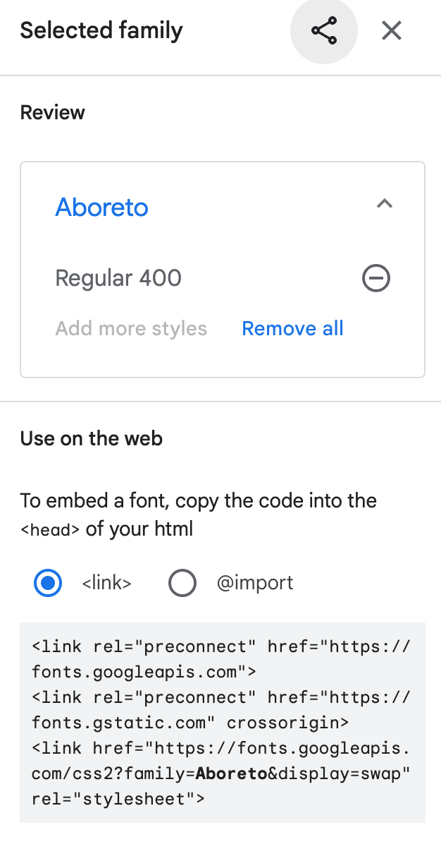Incorrect usage text for Aboreto · Issue #5544 · google/fonts · GitHub