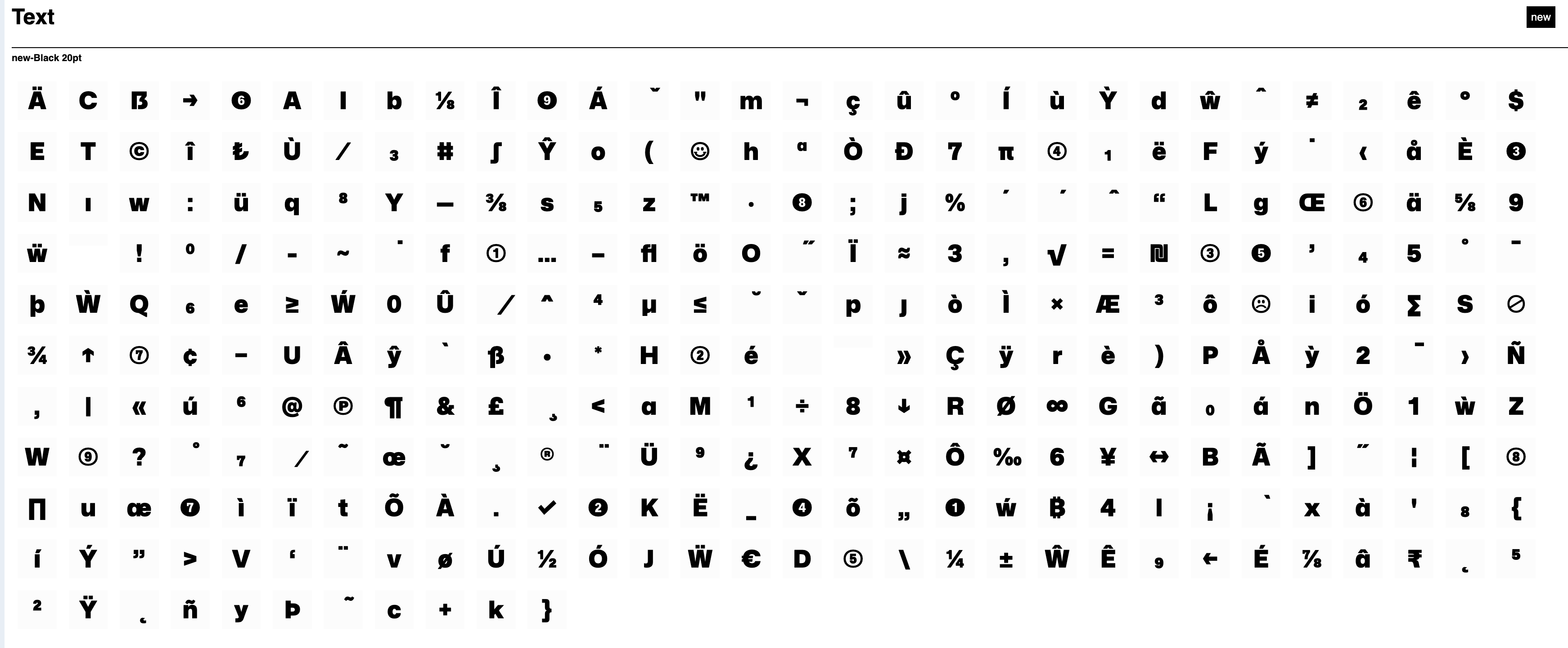 Glyph order in diffbrowsers_glyphs.html is confusing · Issue #74 ...